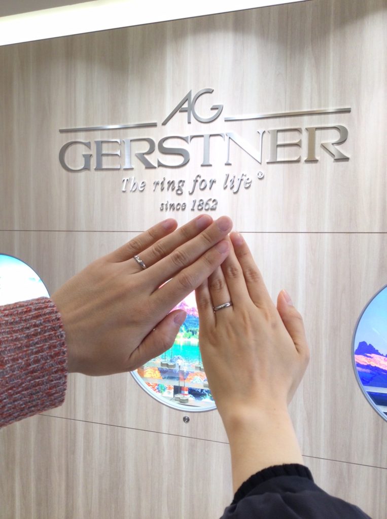 M様♥️S様 AG GERSTNER 【金澤本店】｜カップルレポート｜エルサカエブライダル｜富山・金沢｜結婚指輪・婚約指輪・ブライダルリングの正規販売店